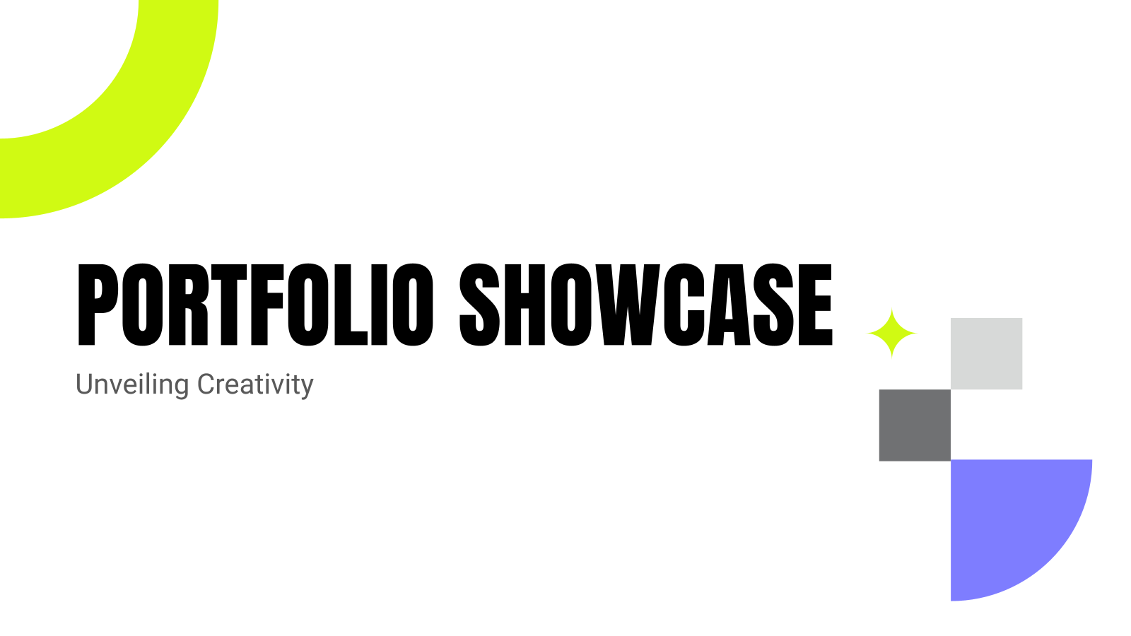 Portfolio Showcase Template SlidesAI